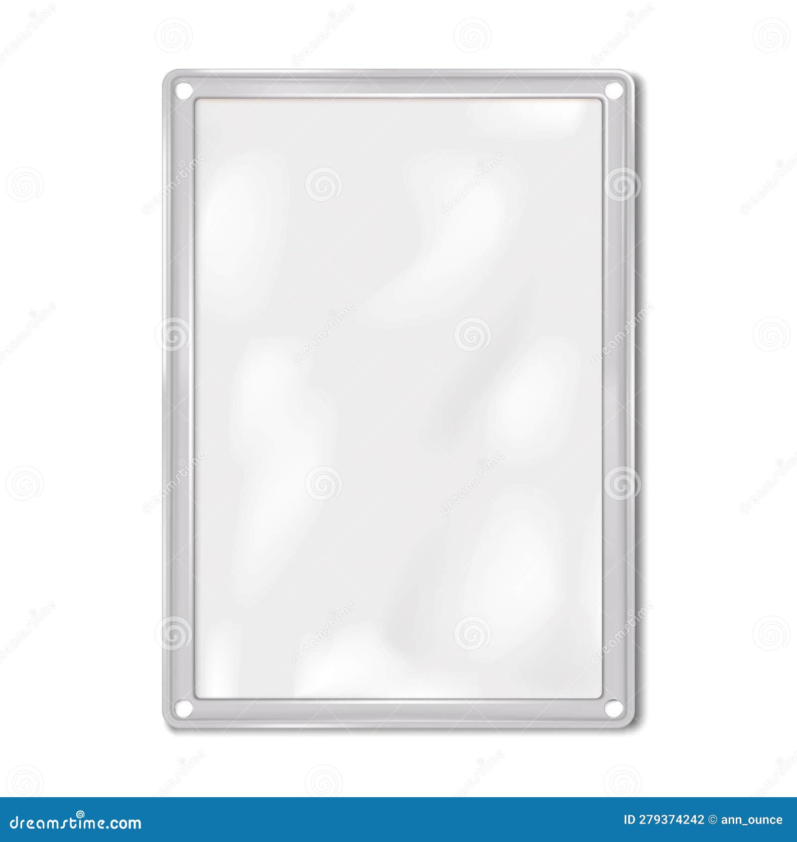 SOP Magnetic Folder Display Vector Mockup. Wall Document Holder ...