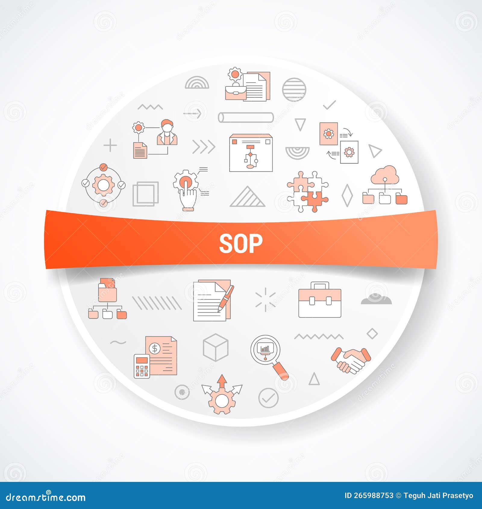 Sop Standard Operating Procedure Concept With Icon Concept With Round ...