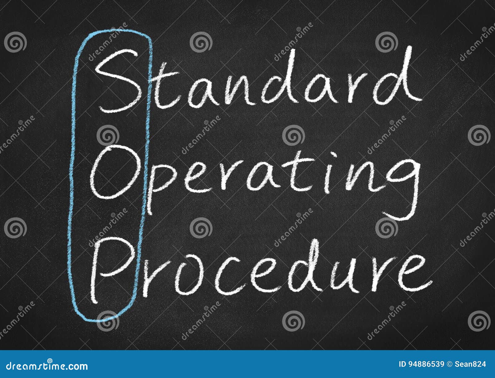 Sop Standard Operating Procedure Stock Image - Image of office, words ...