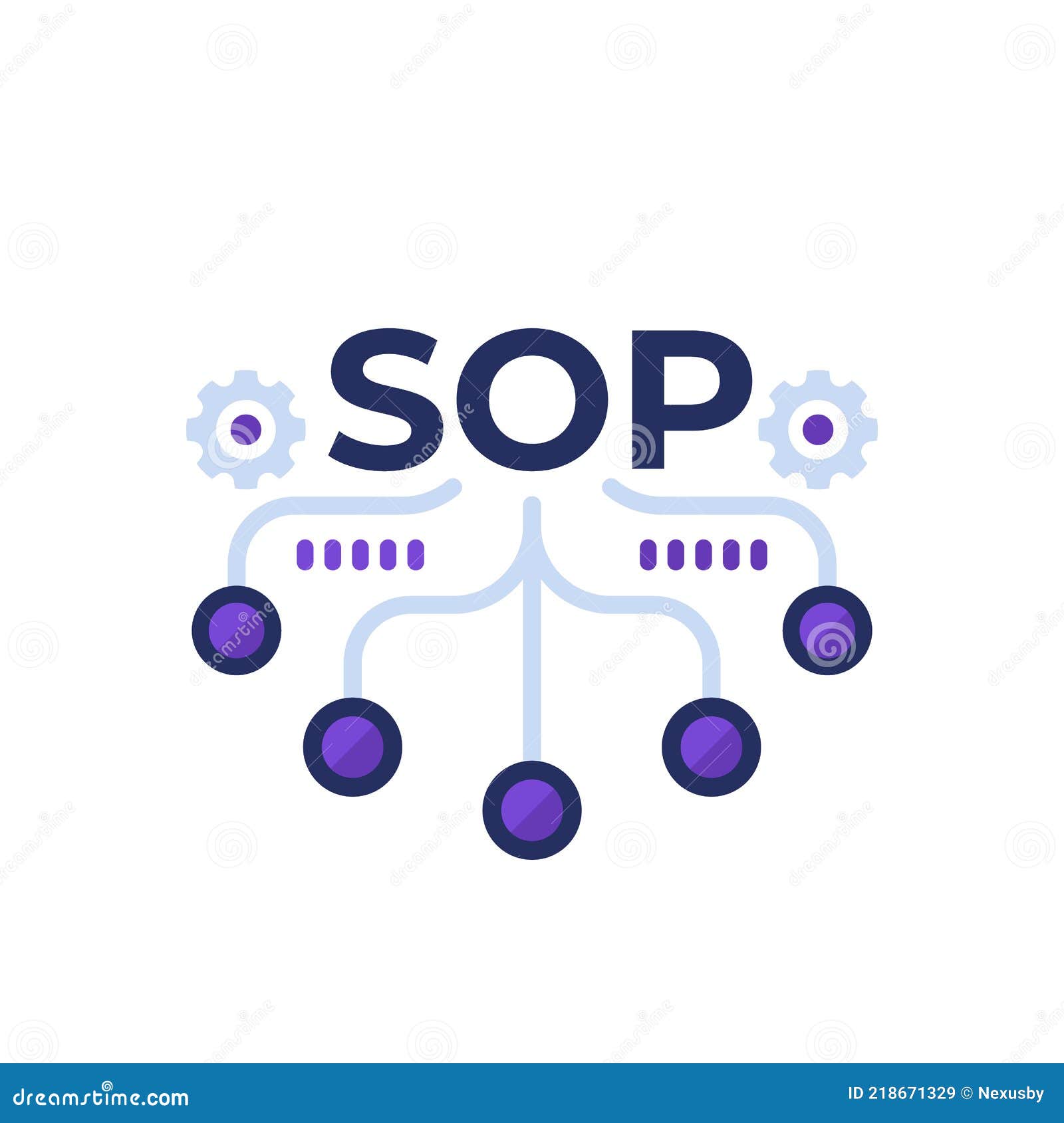 SOP, Standard Operating Procedure Icon, Vector Stock Vector ...