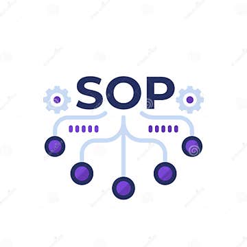 SOP, Standard Operating Procedure Icon, Vector Stock Vector ...