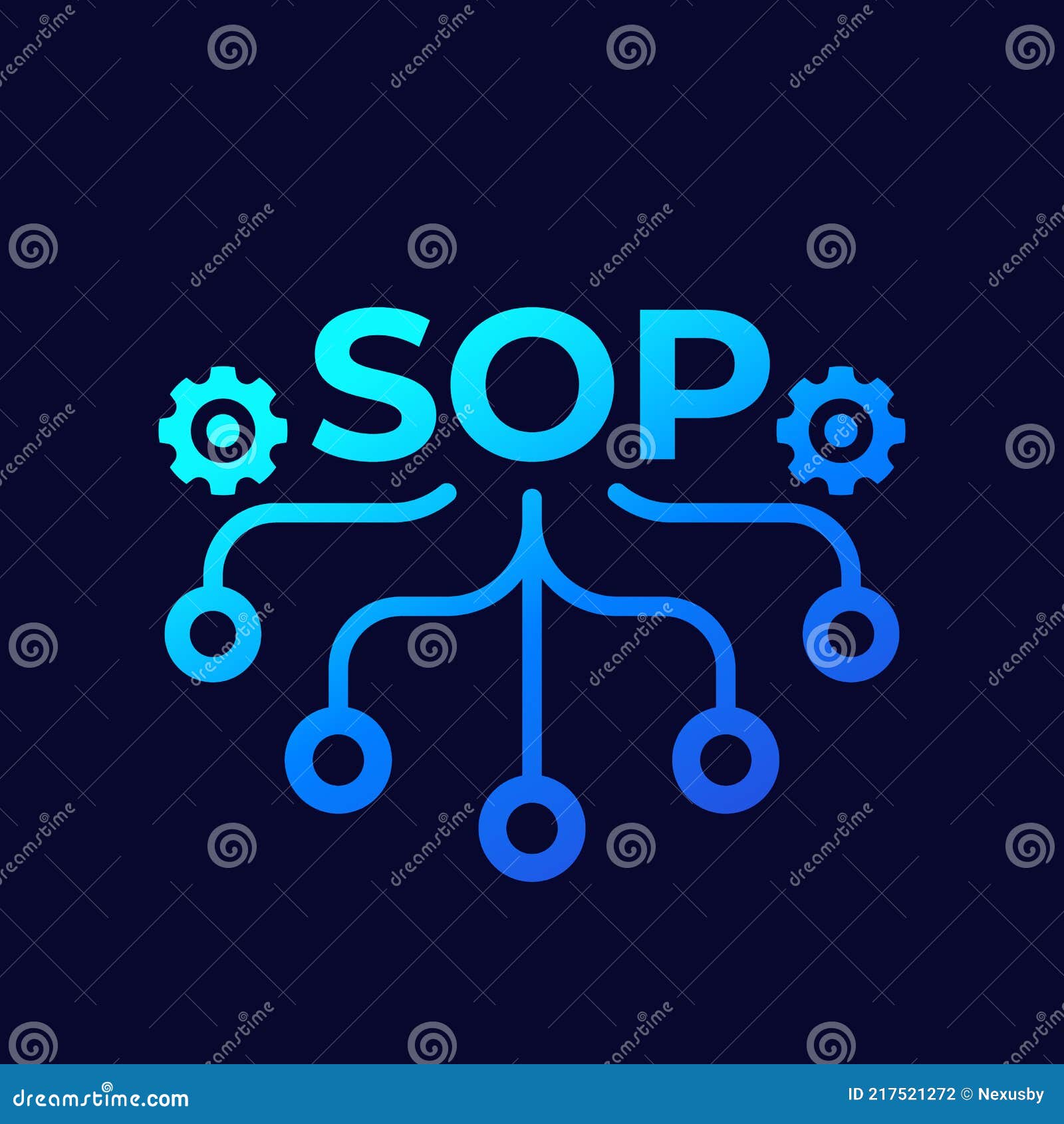 SOP, Standard Operating Procedure Icon for Web Stock Vector ...