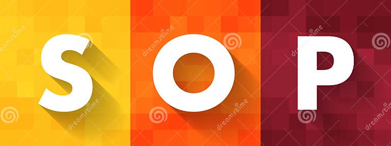 SOP Standard Operating Procedure - Set of Step-by-step Instructions ...