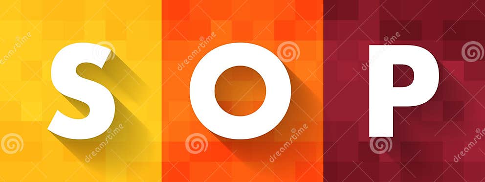 SOP Standard Operating Procedure - Set of Step-by-step Instructions ...