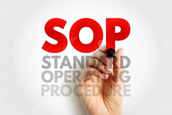 SOP Standard Operating Procedure - Set of Step-by-step Instructions ...
