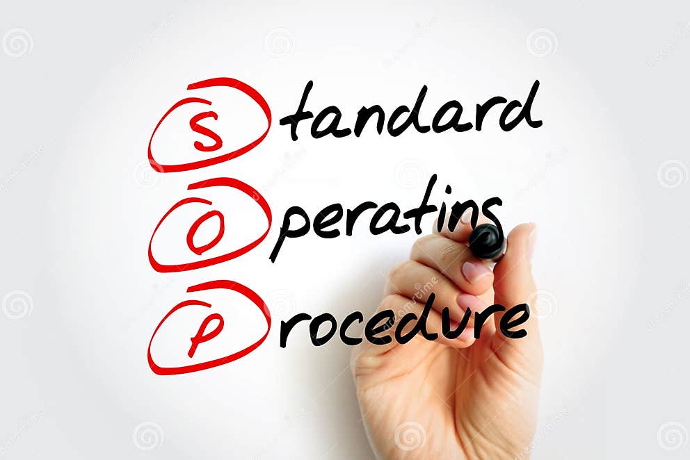 SOP Standard Operating Procedure - Set of Step-by-step Instructions ...