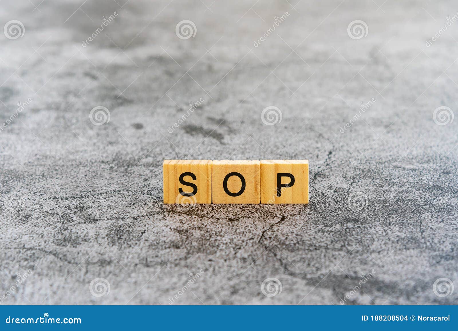 SOP Standard Operating Procedure Text On Wooden Block Stock Photo ...