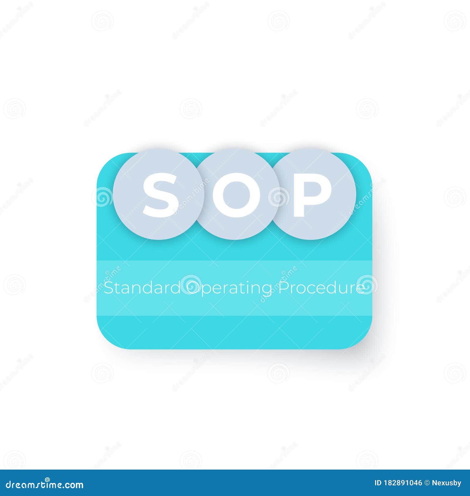 SOP Standard Operating Procedure, Vector Design Stock Vector ...