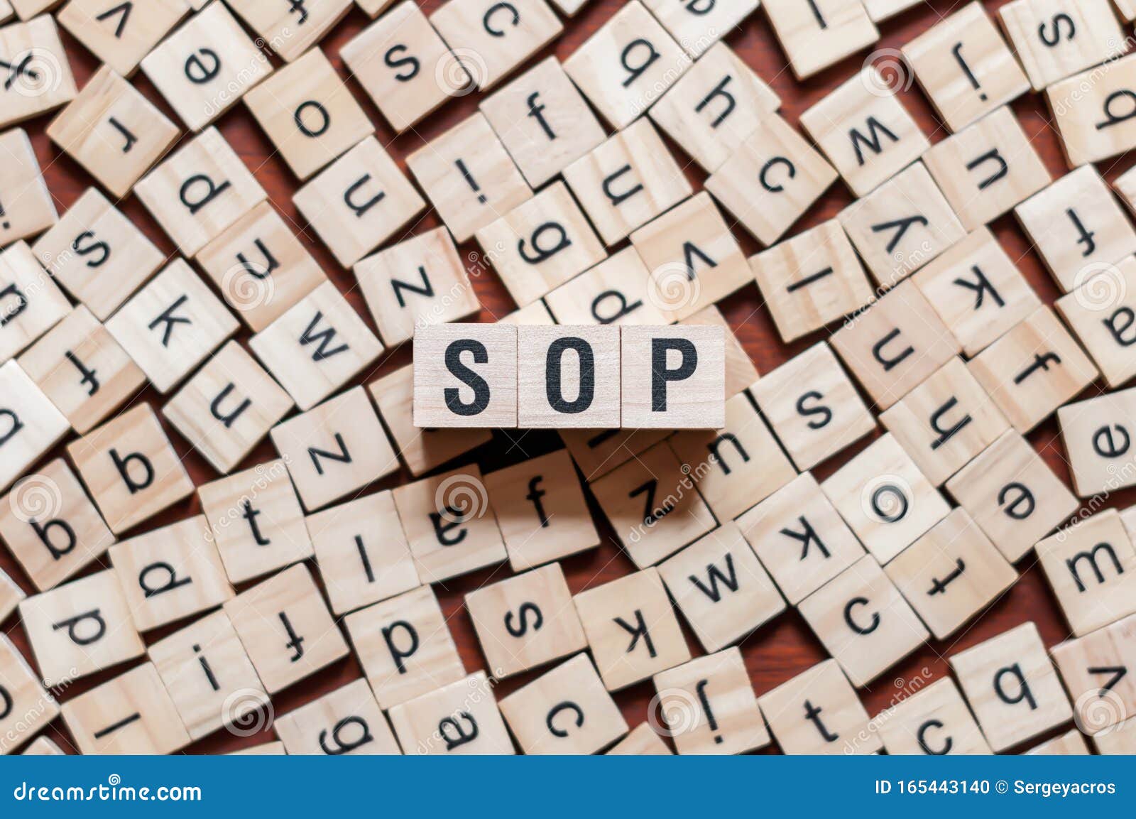 SOP - Standard Operating Procedure Word Concept on Cubes Stock Photo ...