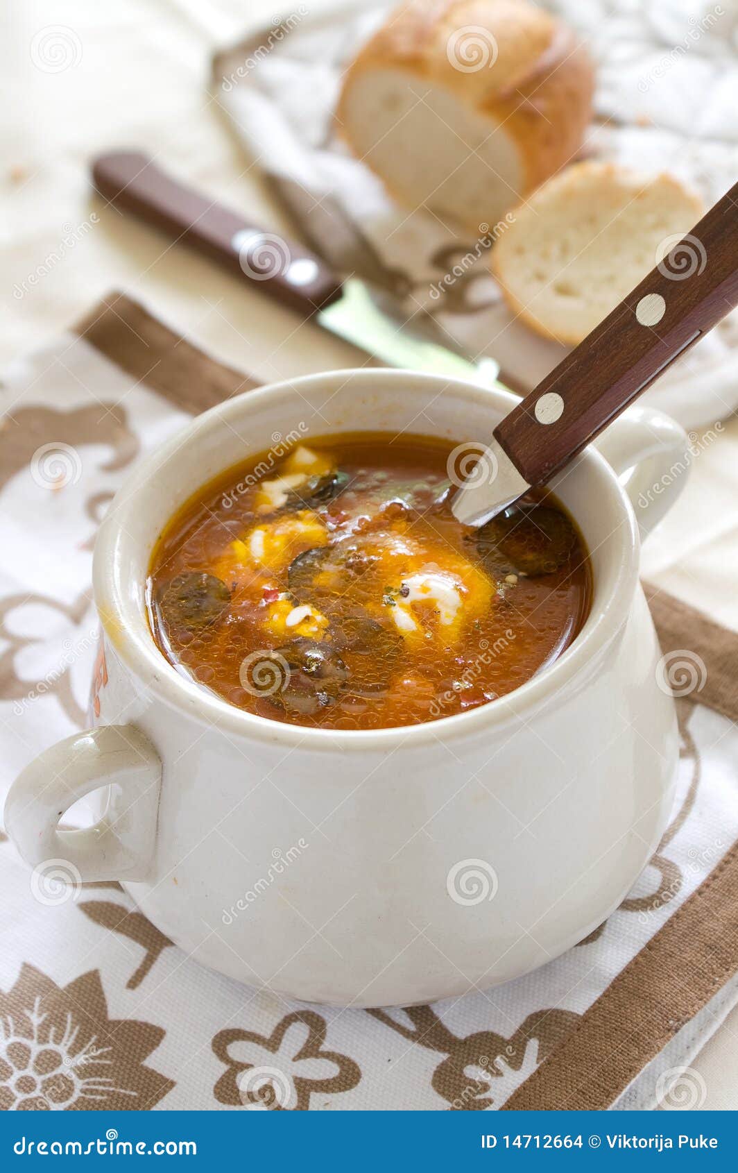 Sopa foto de archivo. Imagen de color, cierre, nadie - 14712664