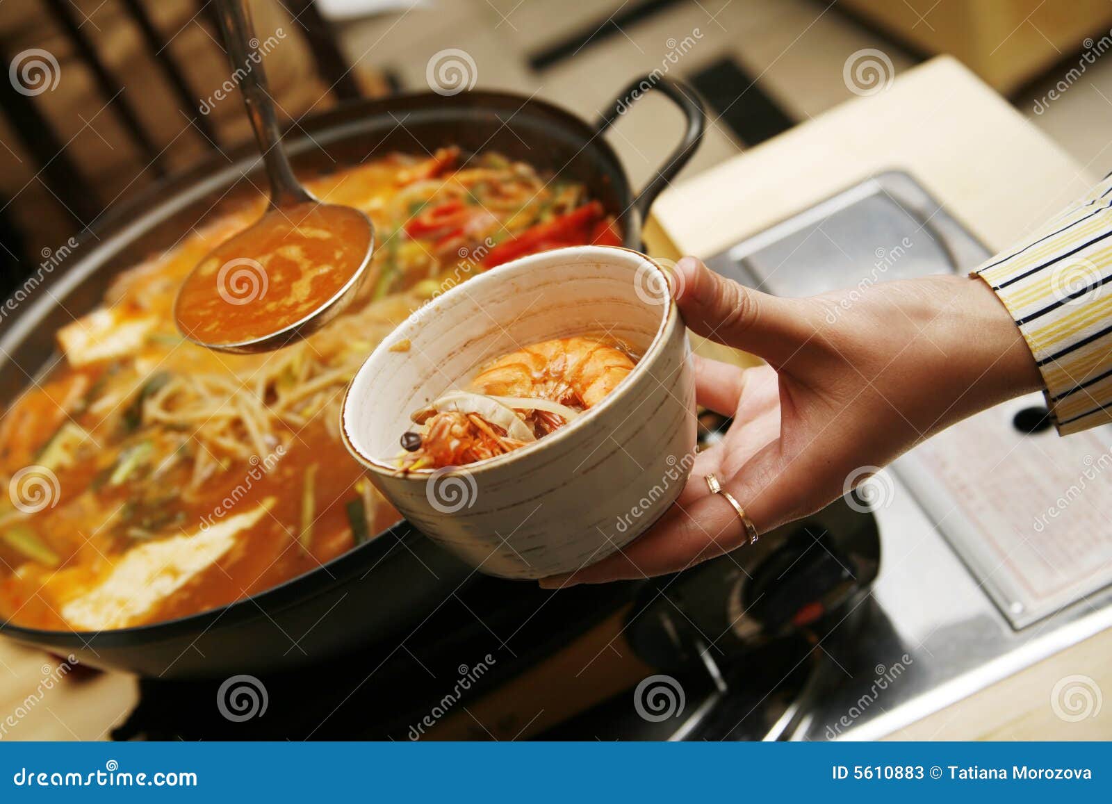 Sopa coreana imagen de archivo. Imagen de corea, almuerzo - 5610883