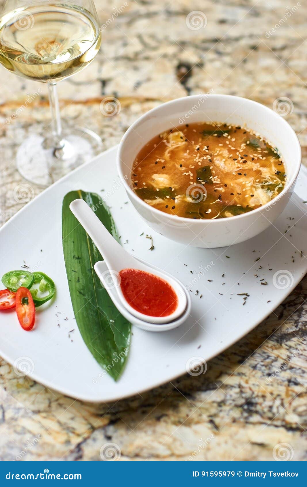 Sopa Coreana Picante Del Kimchi Imagen de archivo - Imagen de arroz ...