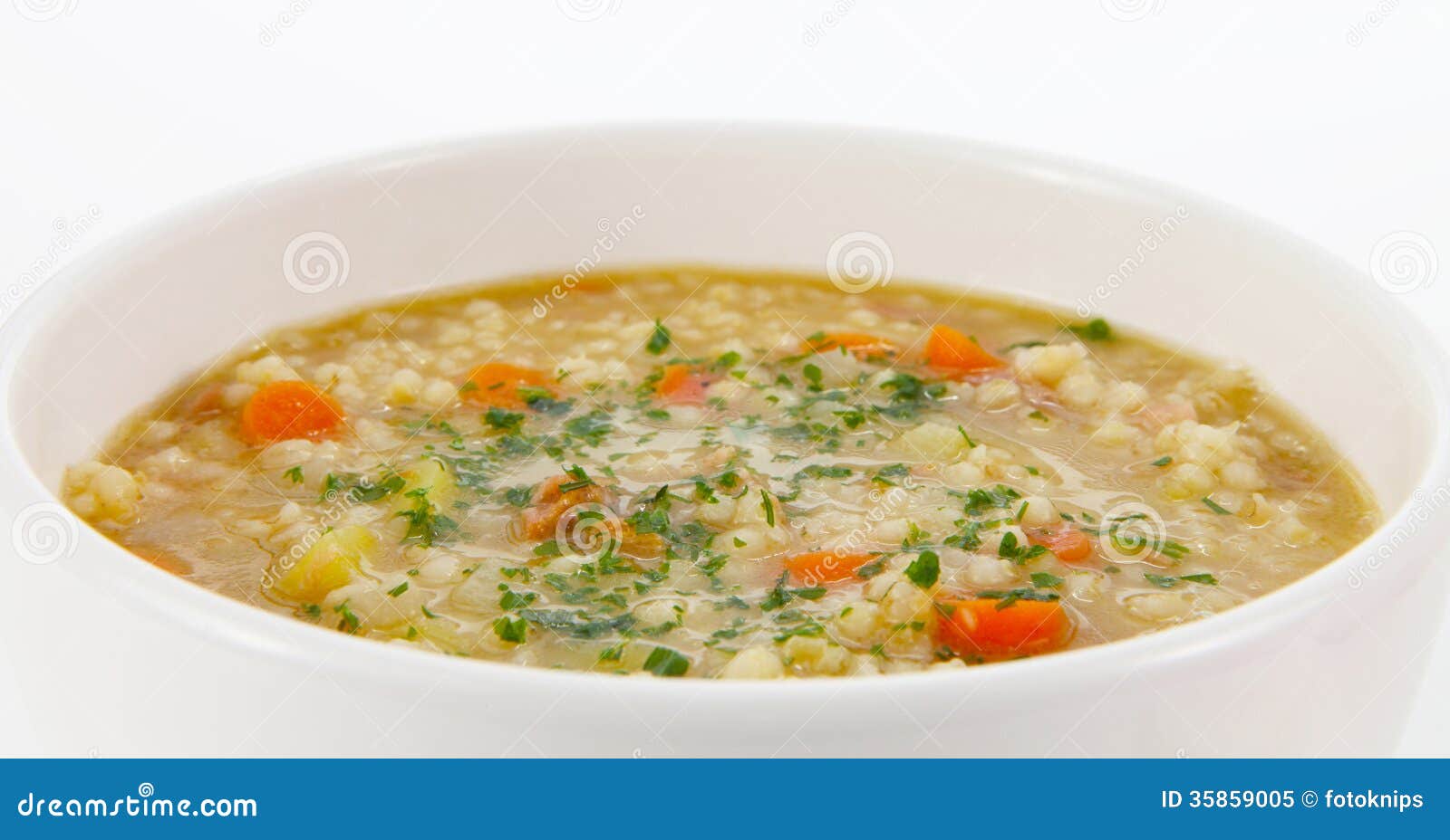 Sopa de la cebada imagen de archivo. Imagen de cebada - 35859005