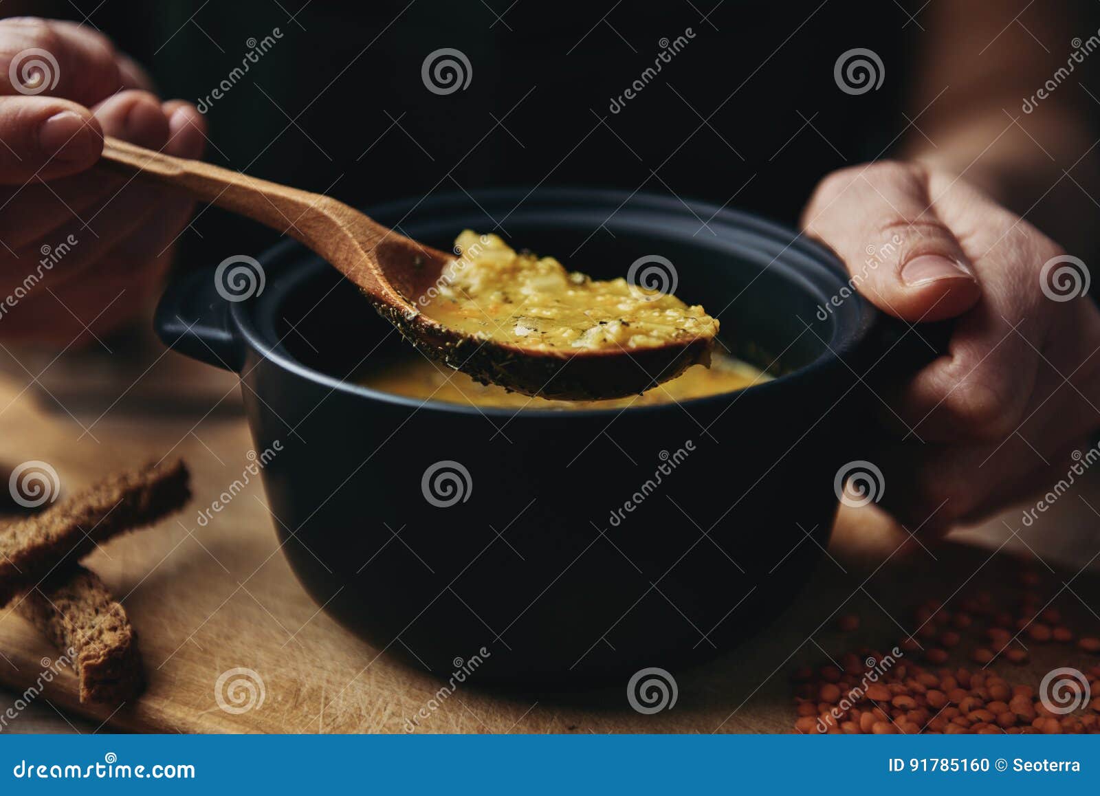 Sopa de lenteja foto de archivo. Imagen de ingrediente - 91785160 Sopa de lenteja foto de archivo. Imagen de ingrediente - 91785160