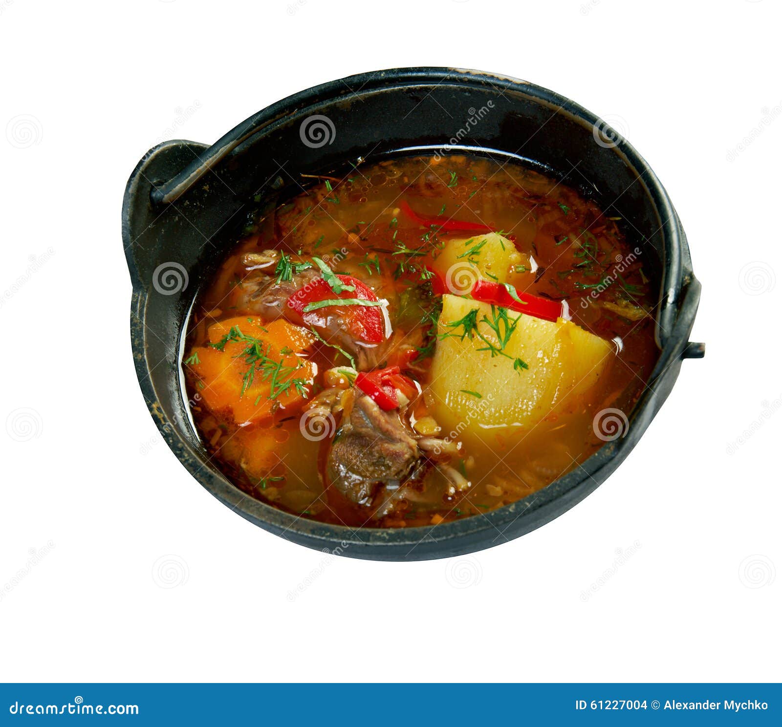 Sopa de Mastava foto de stock. Imagem de ervas, alimento - 61227004
