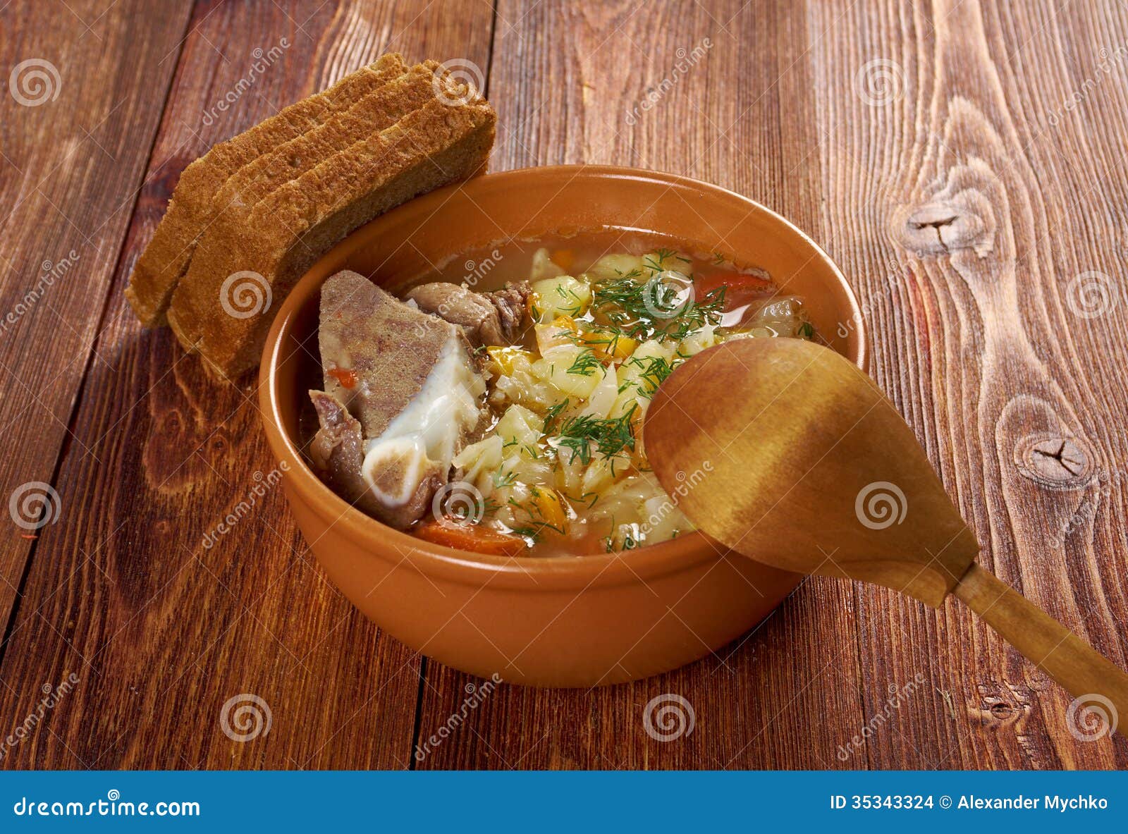 Sopa De Russiancabbage - Stchi Foto de archivo - Imagen de tradicional ...