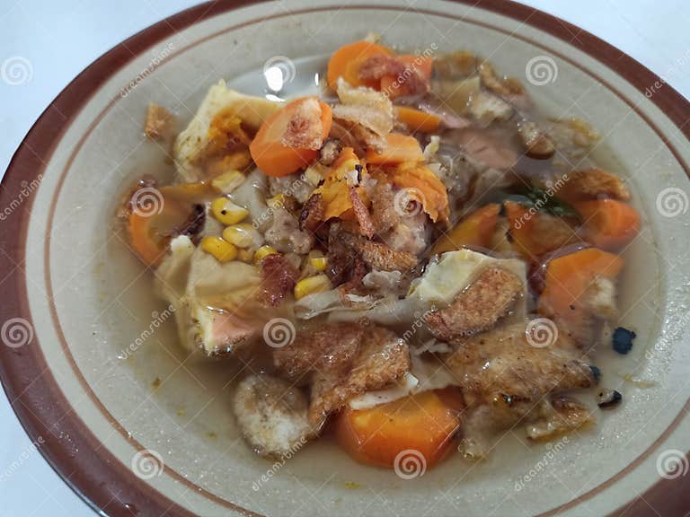 Sopa De Sol Deliciosa Chamada Sop Matahari a Comida Tradicional Do ...