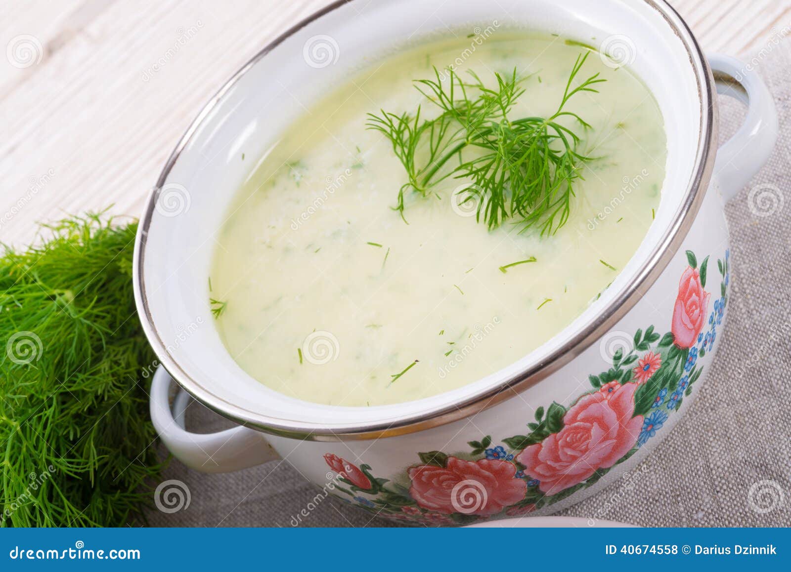 Sopa do aneto foto de stock. Imagem de folha, sopa, tradicional - 40674558