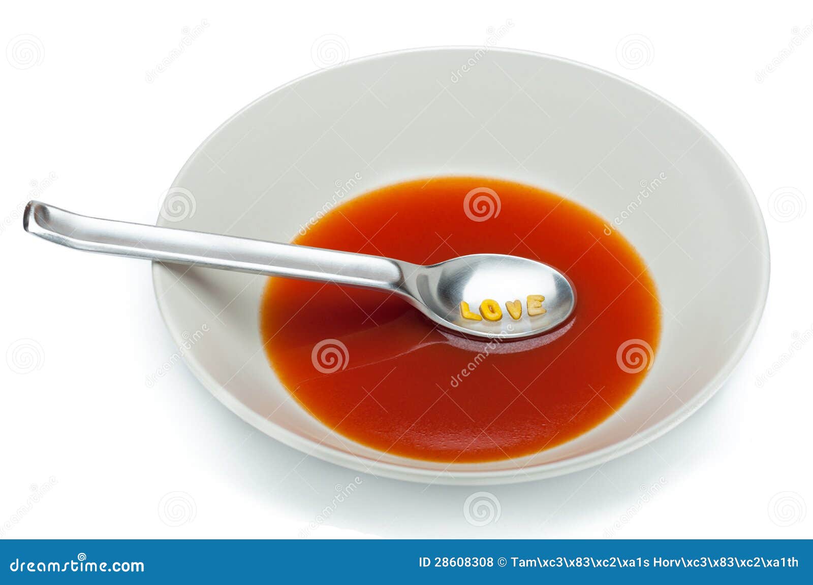 Sopa Do Tomate Com Massa Das Letras Foto de Stock - Imagem de delicioso ...