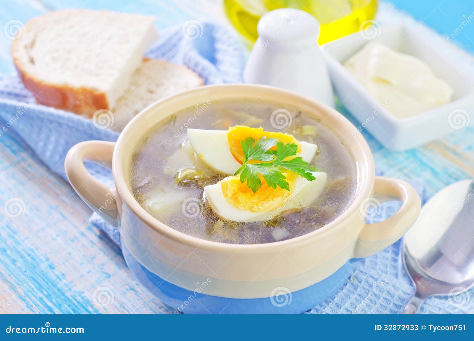 Sopa fresca imagen de archivo. Imagen de perejil, sopa - 32872933