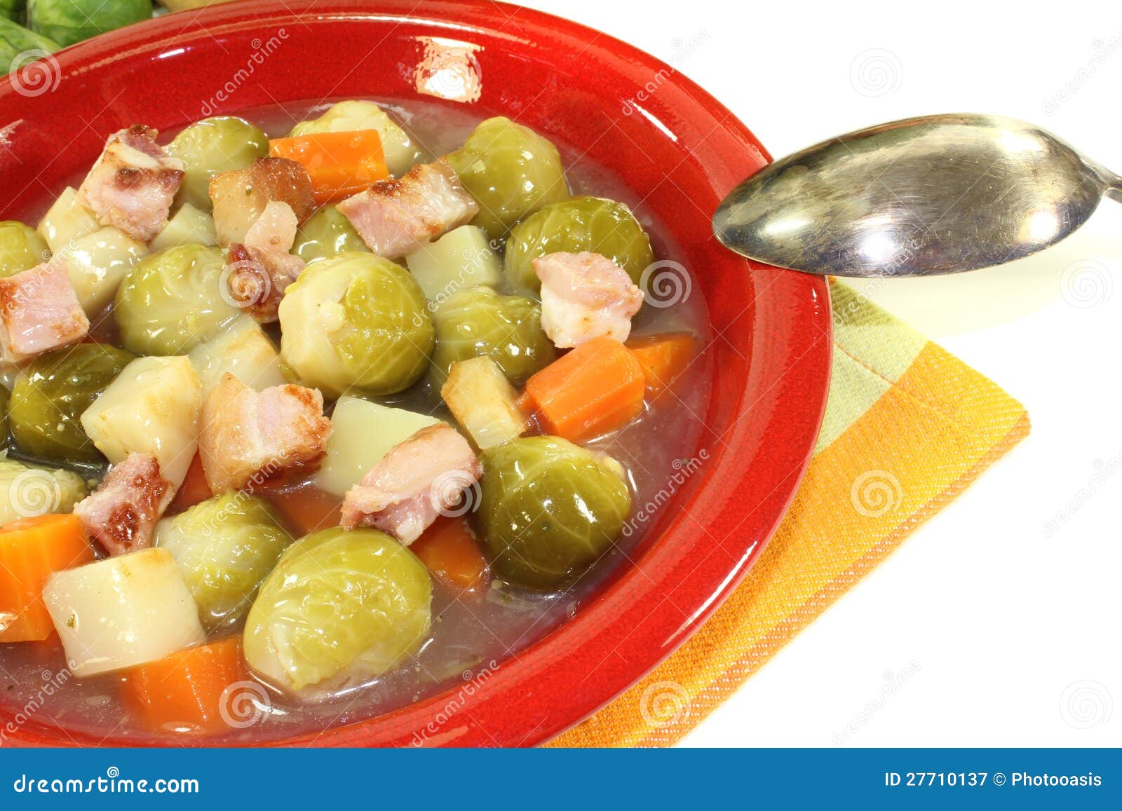 Sopa Fresca De Las Coles De Bruselas Imagen de archivo - Imagen de ...