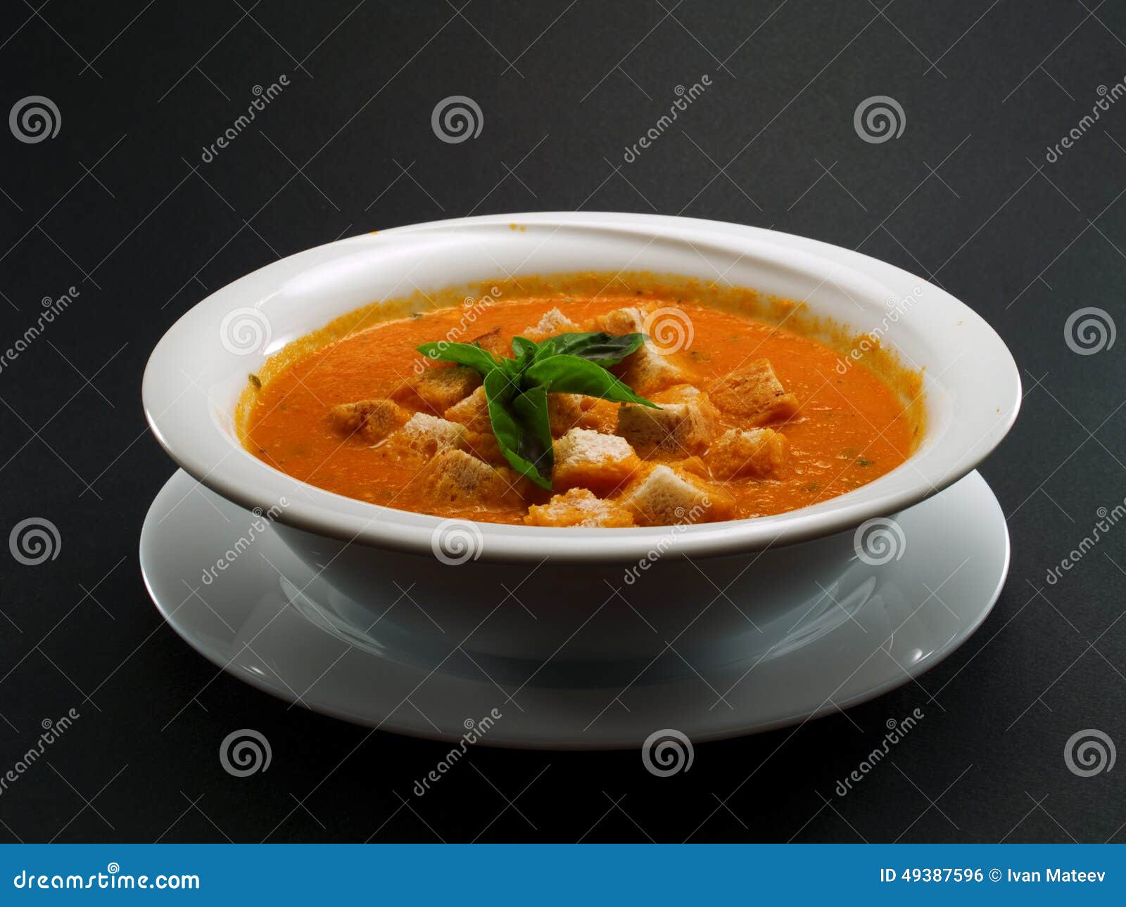 Sopa italiana foto de archivo. Imagen de blanco, macro - 49387596