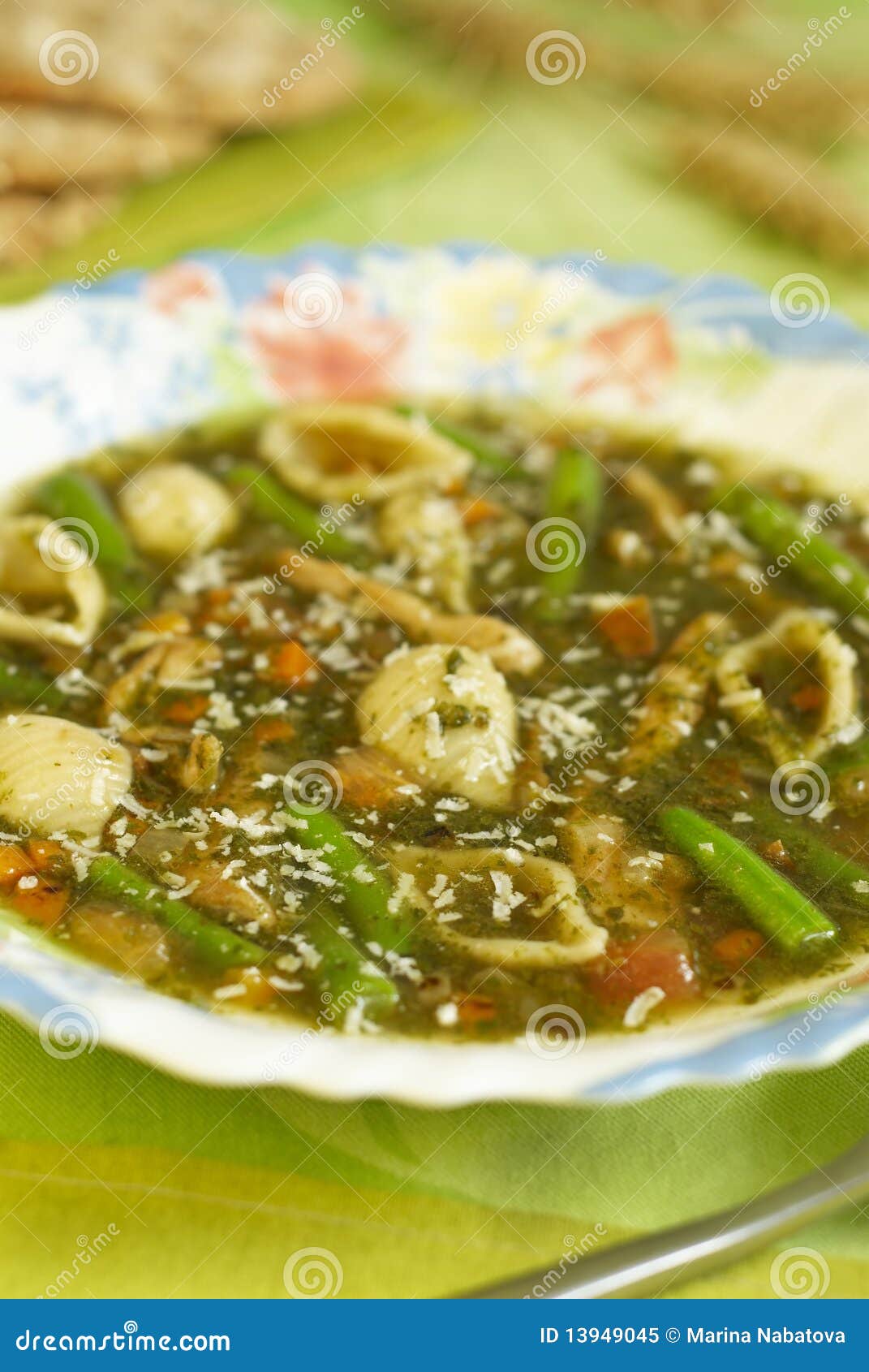 Sopa Italiana Del Minestrone Imagen de archivo - Imagen de macarrones ...