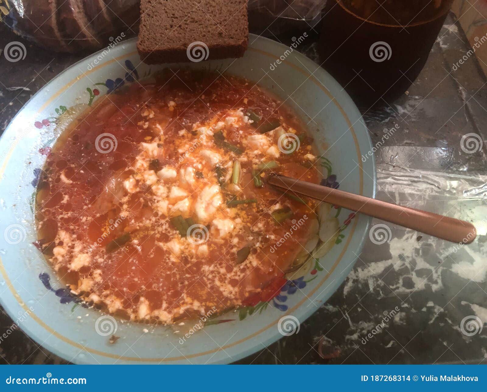 Sopa russa borscht foto de stock. Imagem de mergulho - 187268314