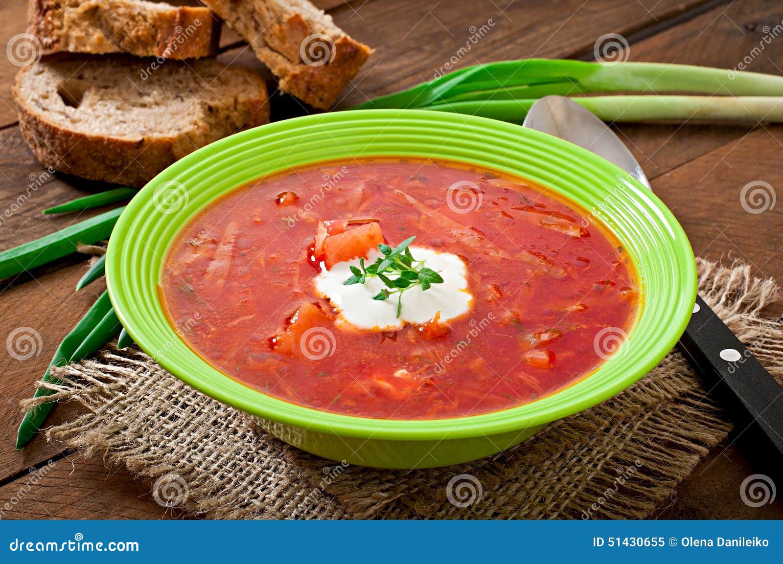 Sopa Vegetal Do Borscht Do Russo Ucraniano Tradicional Imagem de Stock ...