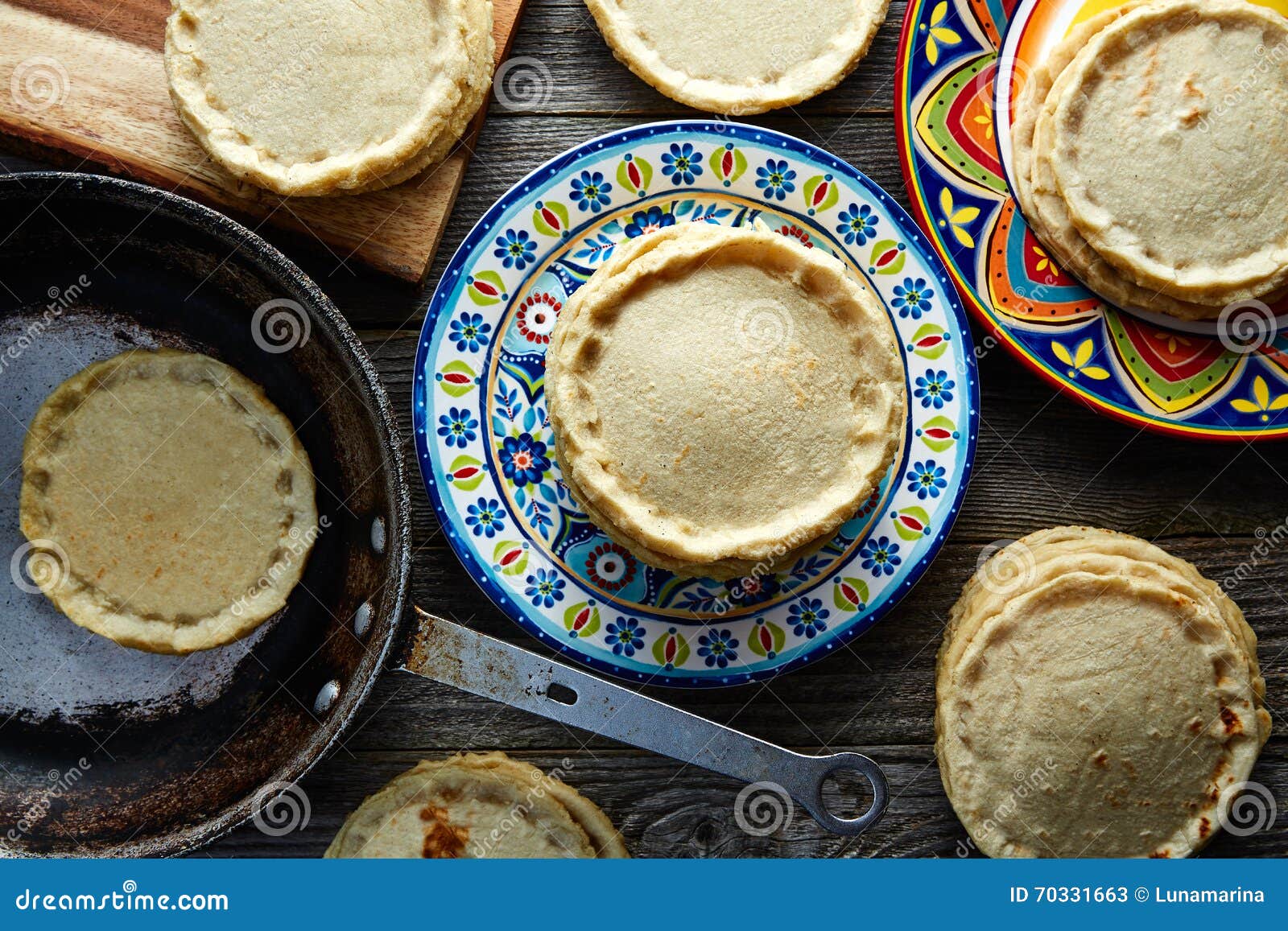 Sopes Handmade Mexican Traditional Food Stock Image - Image of ...