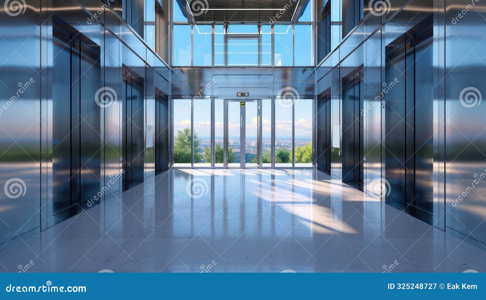 Sophisticated Building Framework with Seamless Lift Design, Modern ...