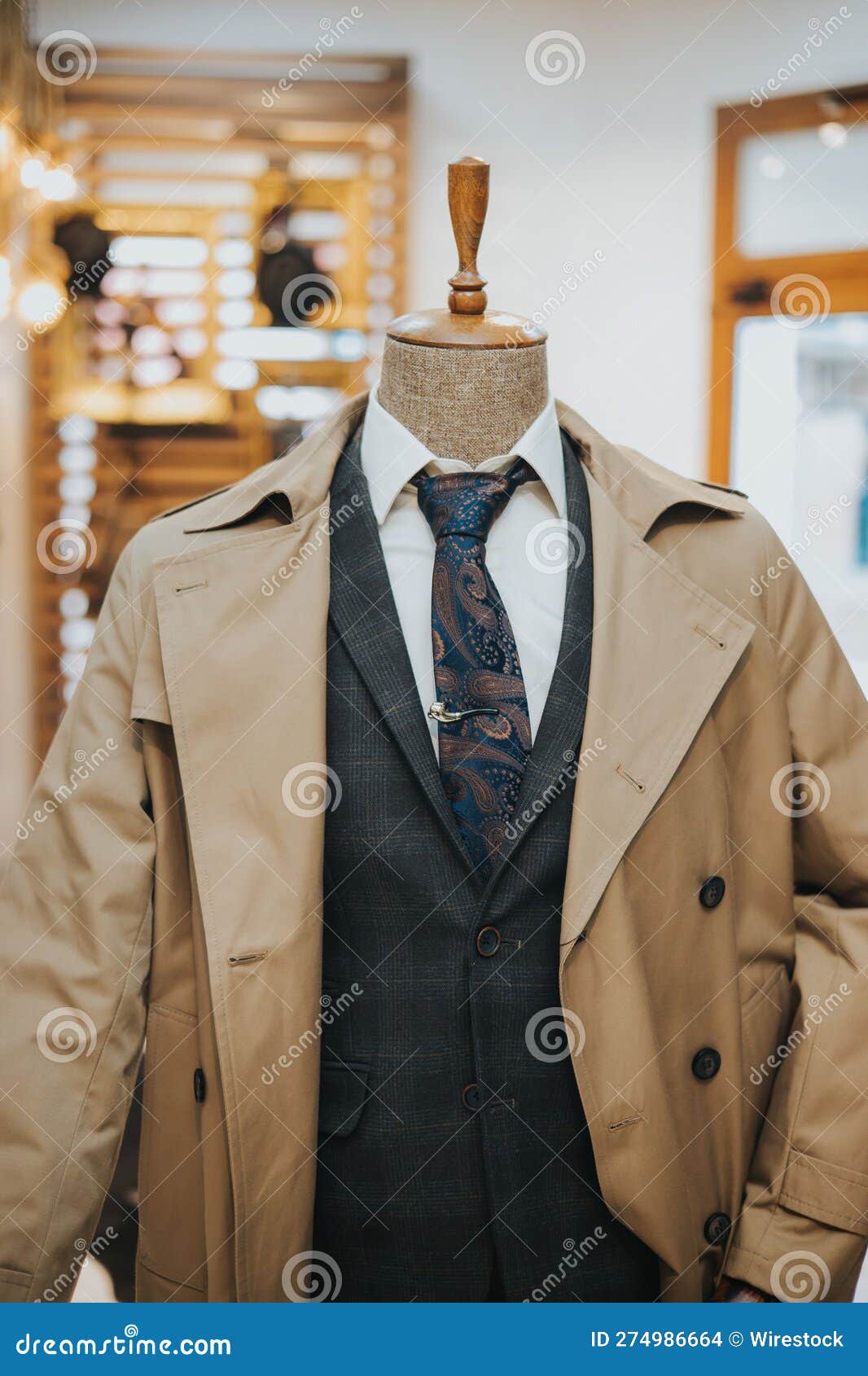Sophisticated Classy Formal Suit on a Mannequin on the Display Stock ...