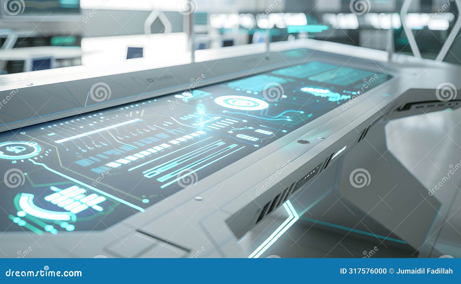 Sophisticated Electronic Government System Interface on Pristine White ...