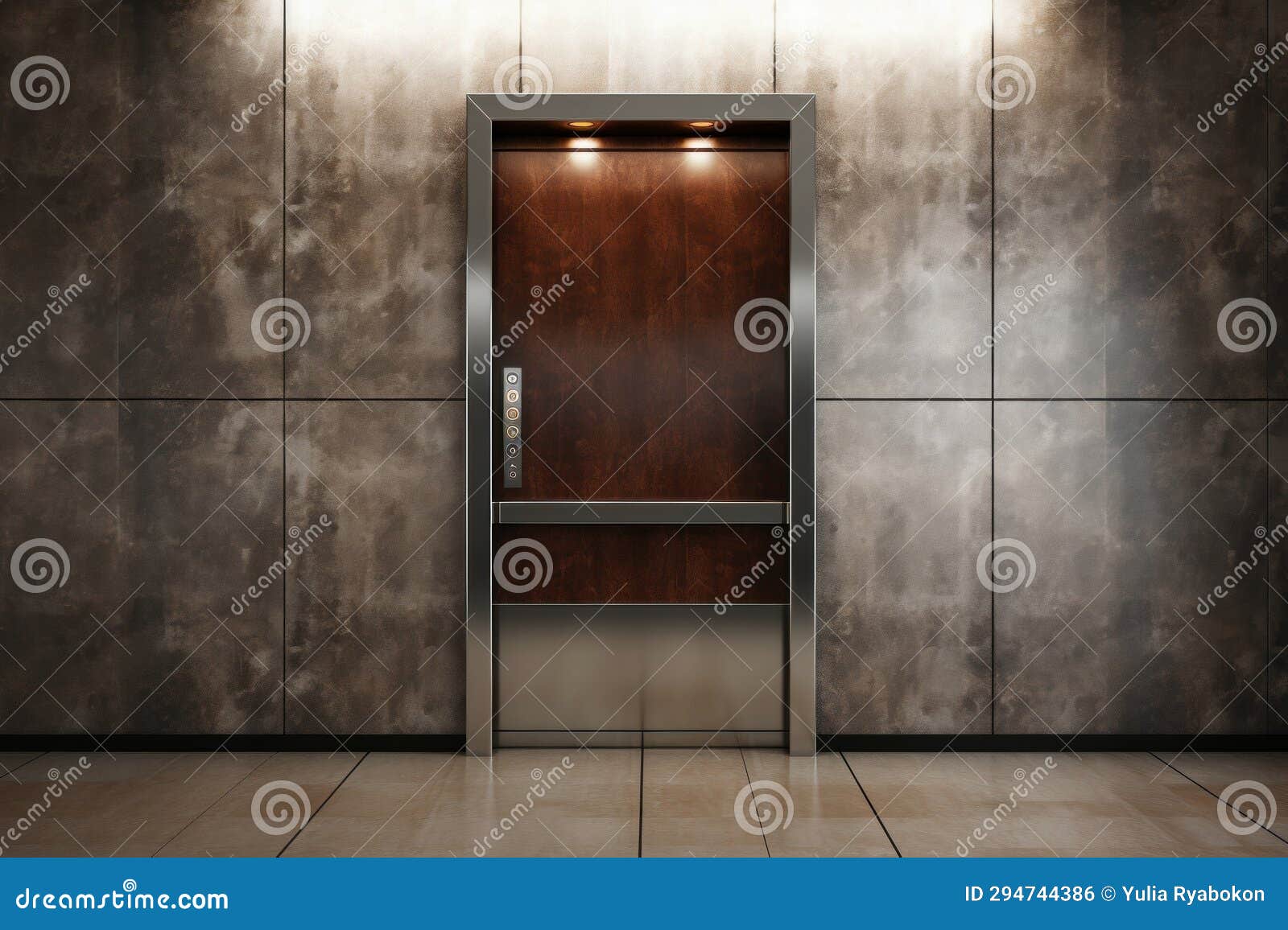 Sophisticated Elevator Mockup Background. Generate Ai Stock ...