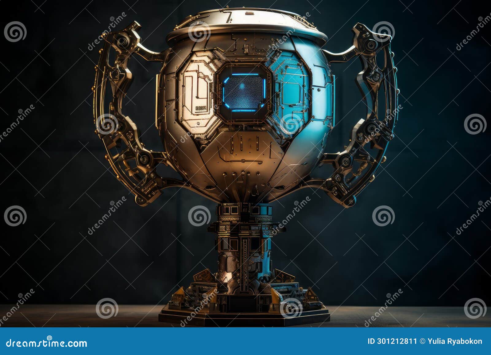 Sophisticated High Tech Trophy. Generate Ai Stock Illustration ...