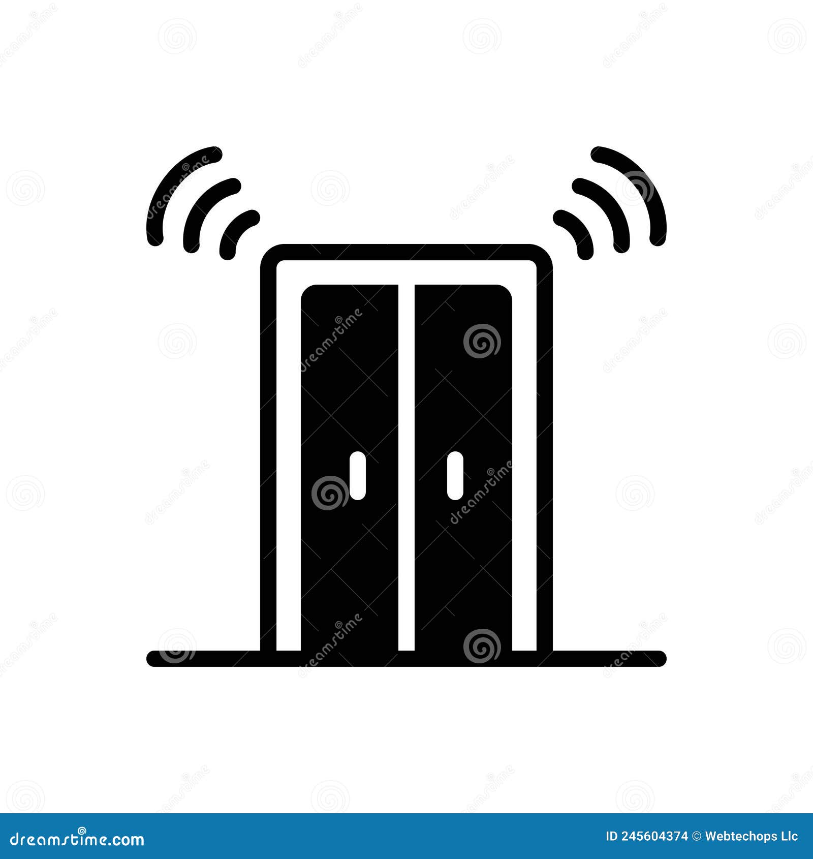 Black Solid Icon for Sophisticated, Elevator and Mechanics Stock Vector ...