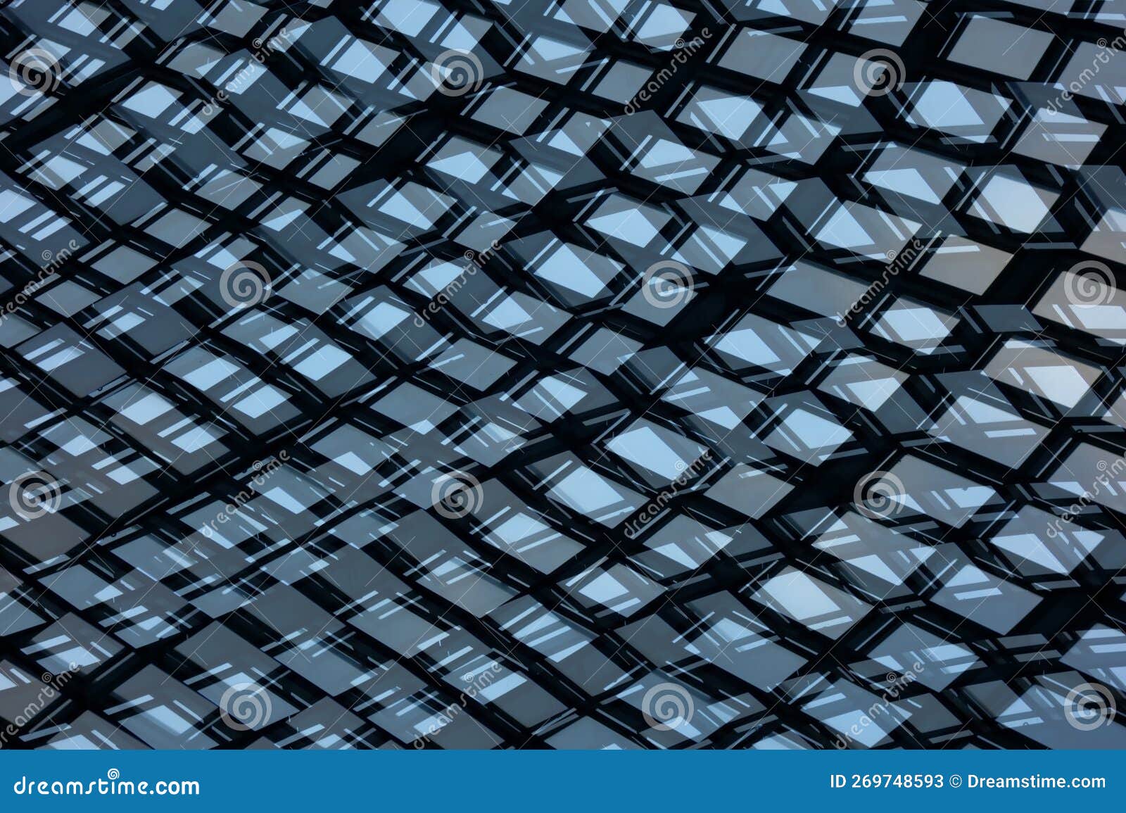 Ceiling Stairwell Design Arc Beams Stock Image - Image of line, city ...