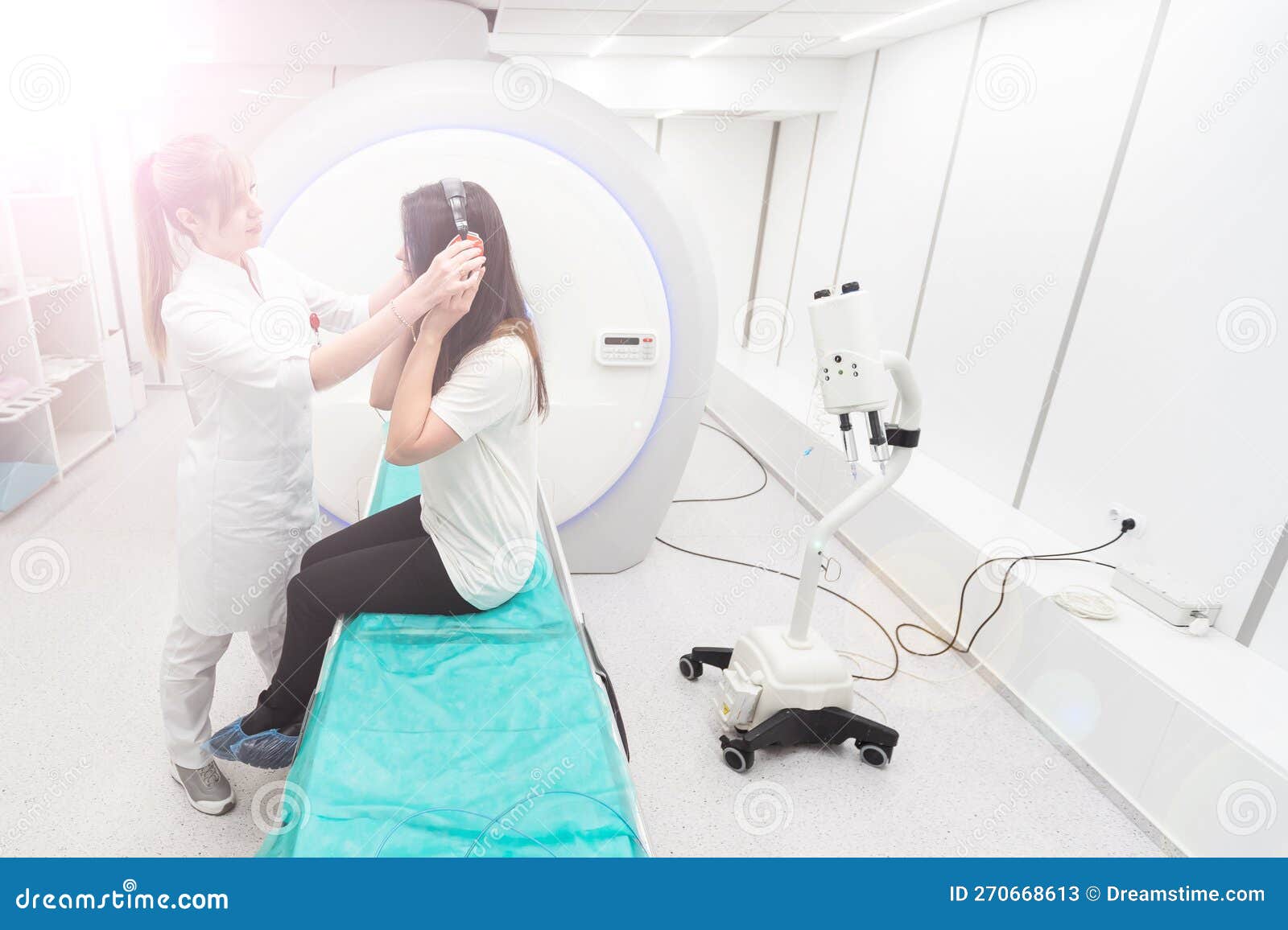A Sophisticated MRI Scanner at Hospital. Stock Image - Image of ...