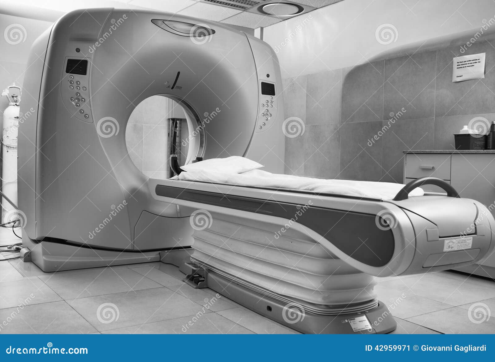 Sophisticated Open MRI Scanner Machine In Hospital Lab Room Stock Photo ...