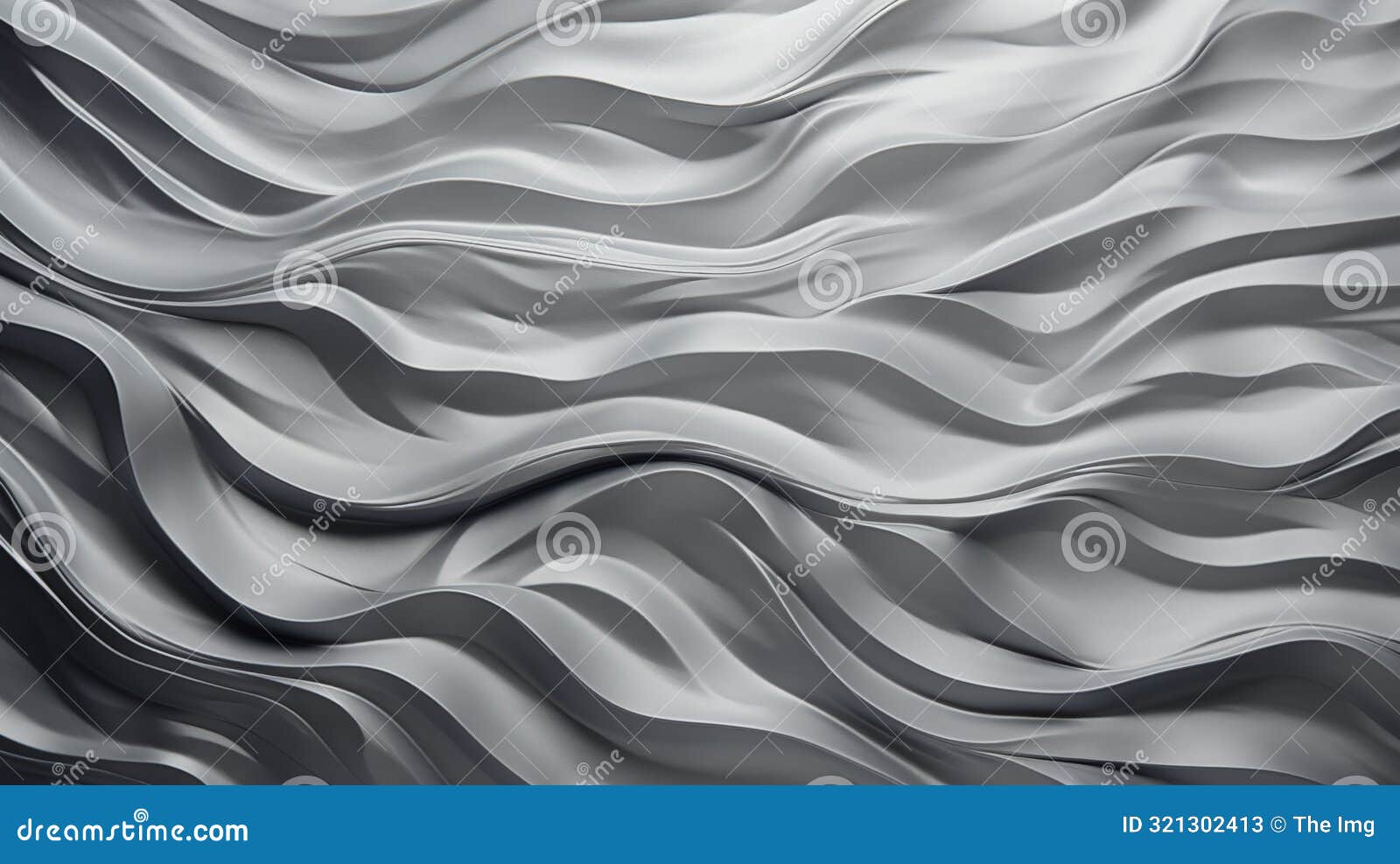 Sophisticated Plaster Wave Wall Ai Generated Pattern Stock Image ...