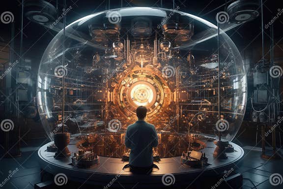 Sophisticated Quantum Computing Laboratory with Intricate Machinery and ...