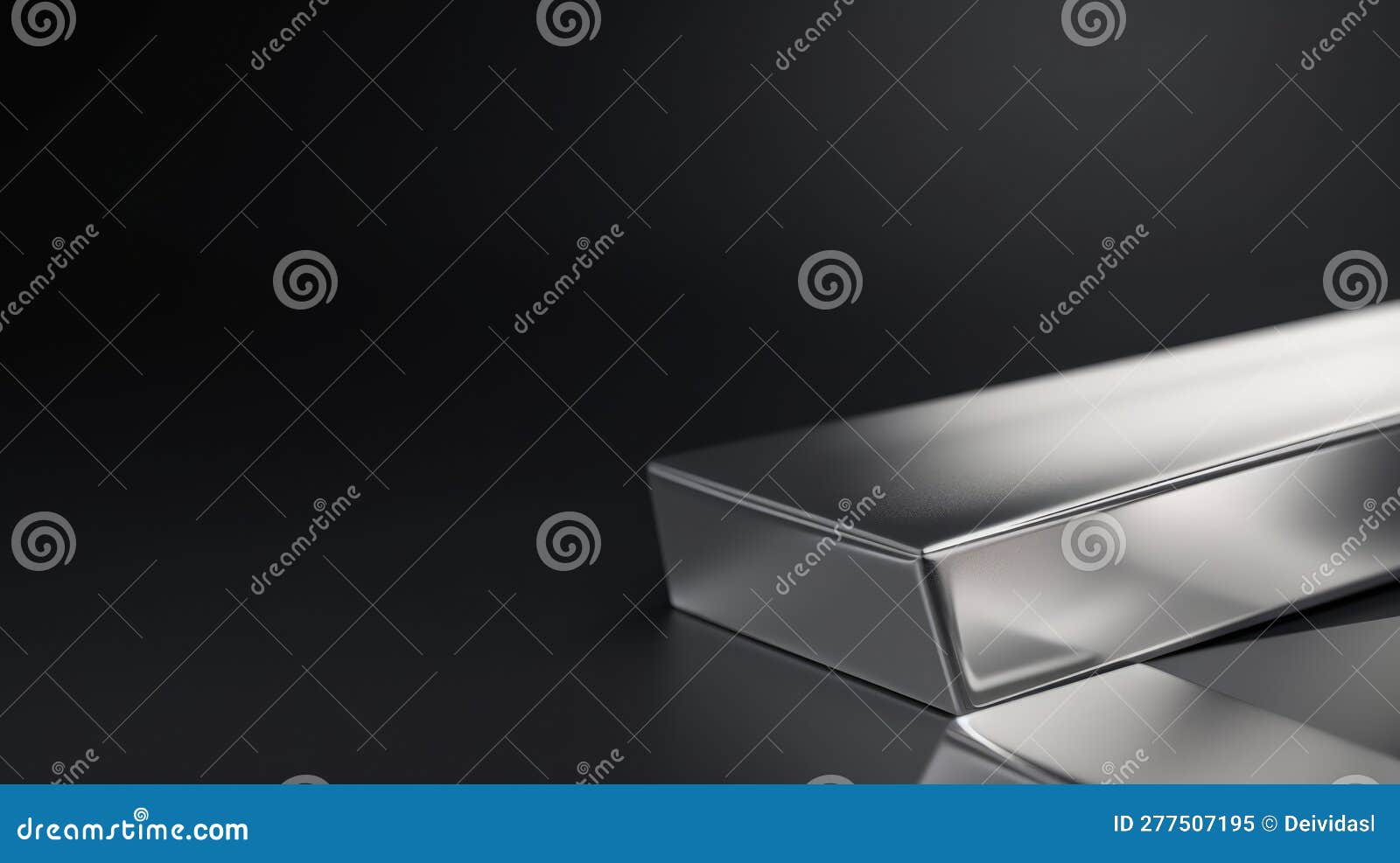 Sophisticated Silver Bar Background with Copy Space Stock Illustration ...