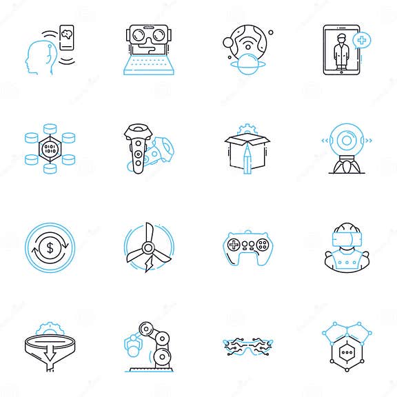 Sophisticated Systems Linear Icons Set. Complexity, Efficiency ... Sophisticated Systems Linear Icons Set. Complexity, Efficiency ...