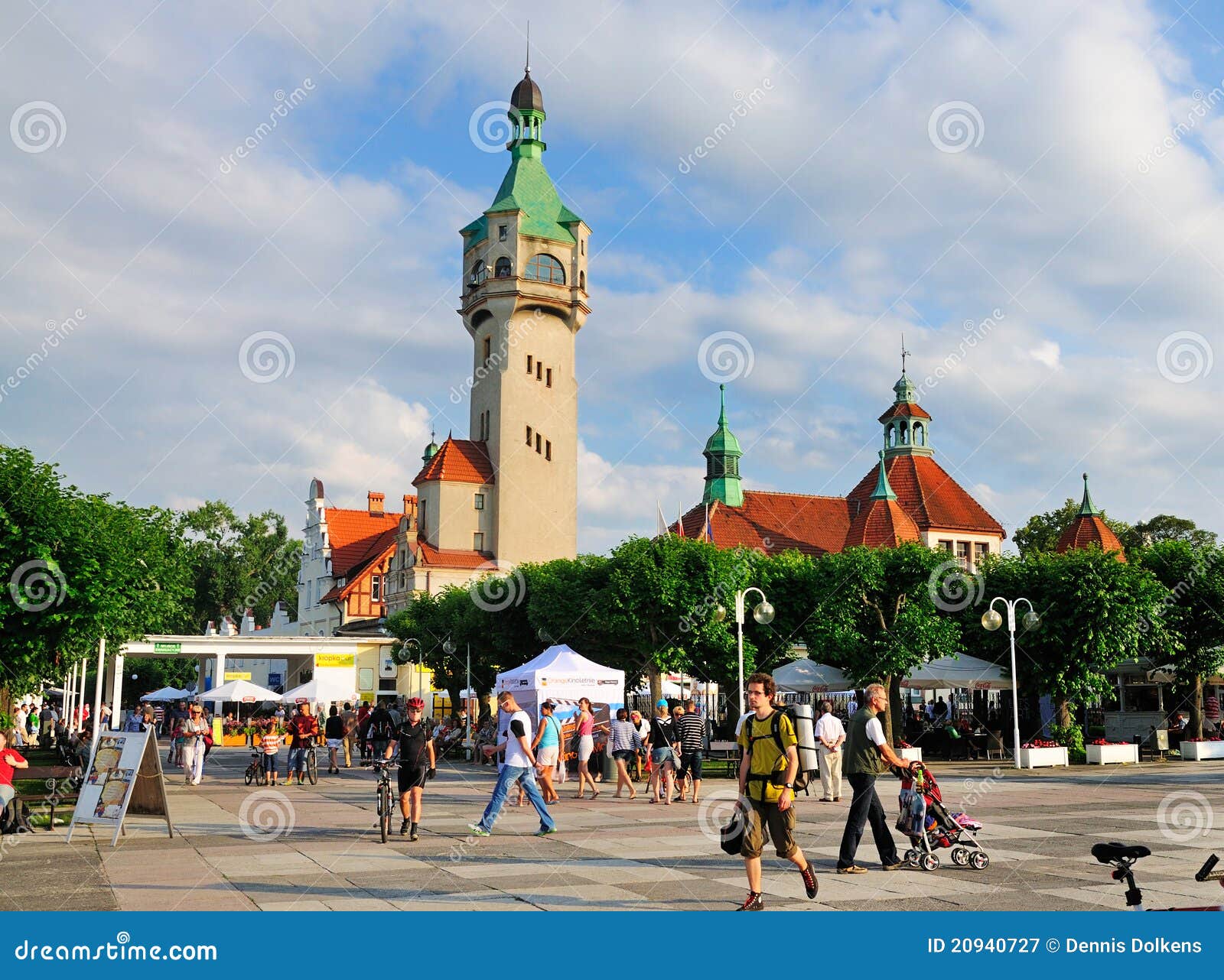 Sopot, Polen redaktionelles stockfotografie. Bild von dach - 20940727