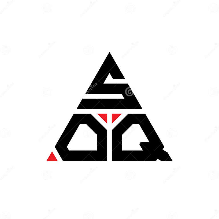 SOQ Triangle Letter Logo Design with Triangle Shape. SOQ Triangle Logo ...