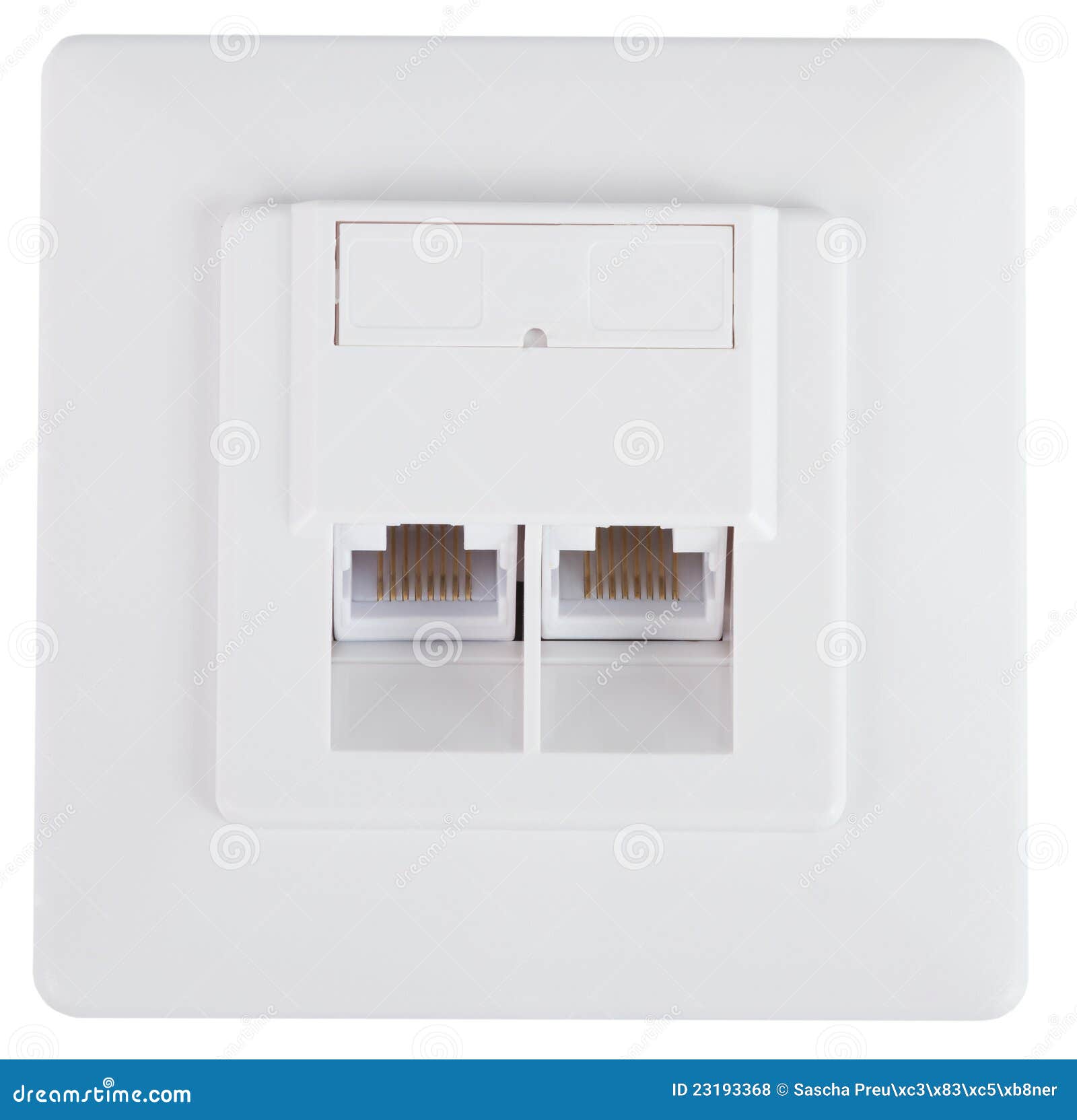 Soquete da rede foto de stock. Imagem de ethernet, branco - 23193368