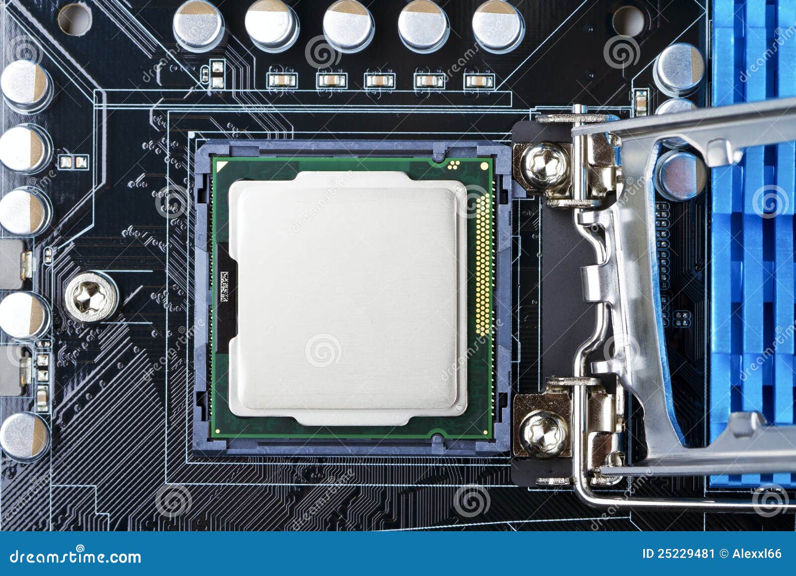 Soquete Do Processador Central Imagem de Stock - Imagem de fileira ...