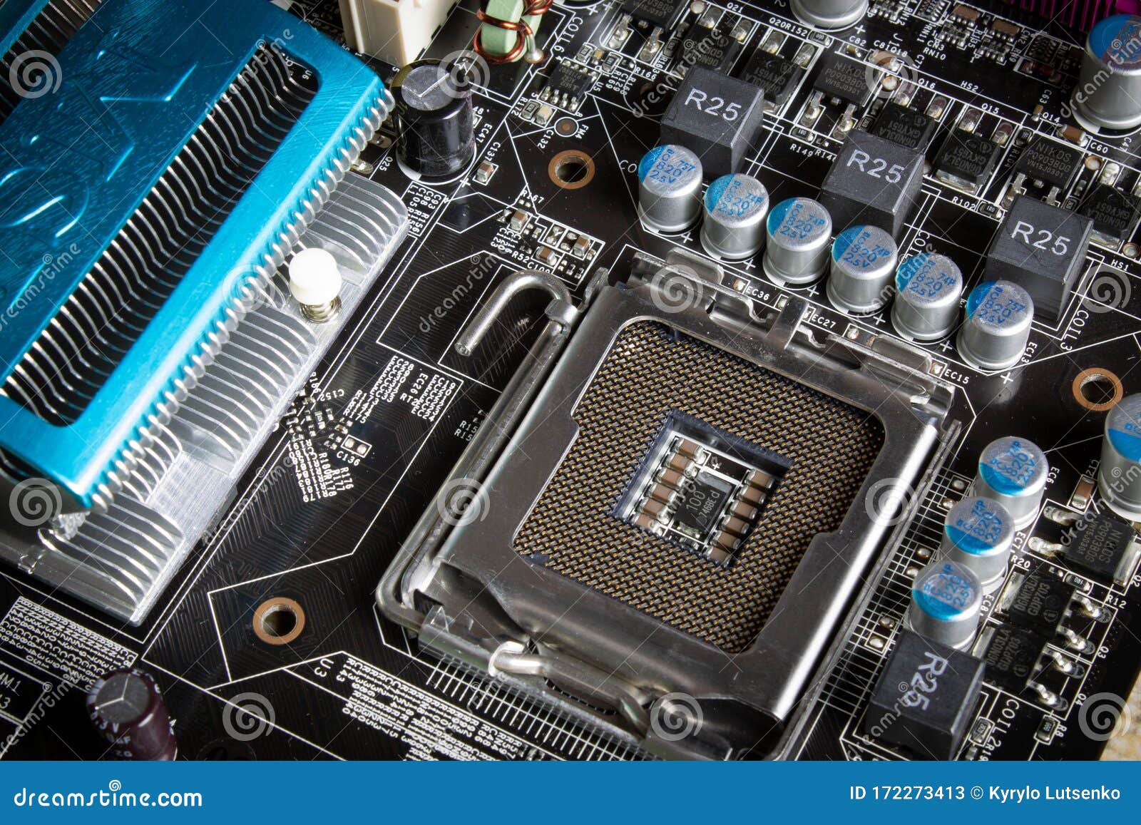 Soquete Do Processador Do Computador Imagem de Stock - Imagem de ...