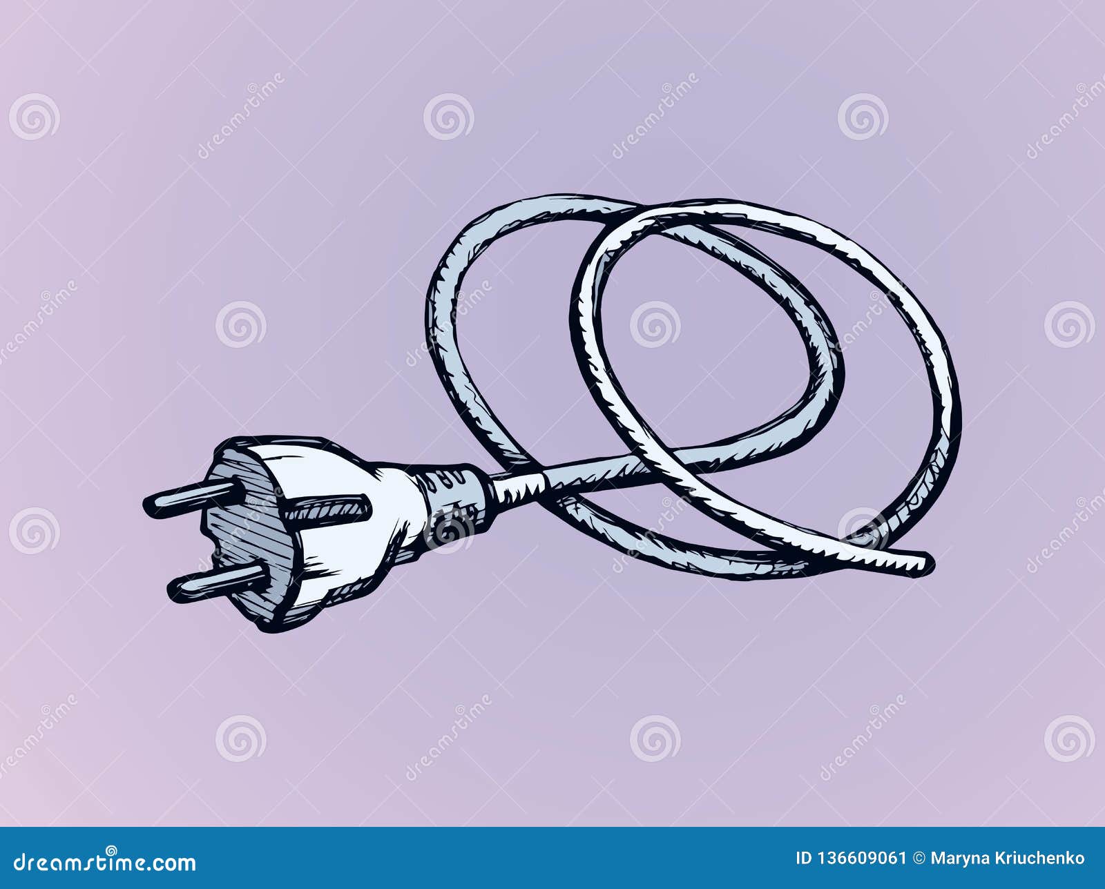 Soquete E Tomada Desenho Do Vetor Ilustração do Vetor - Ilustração de ...