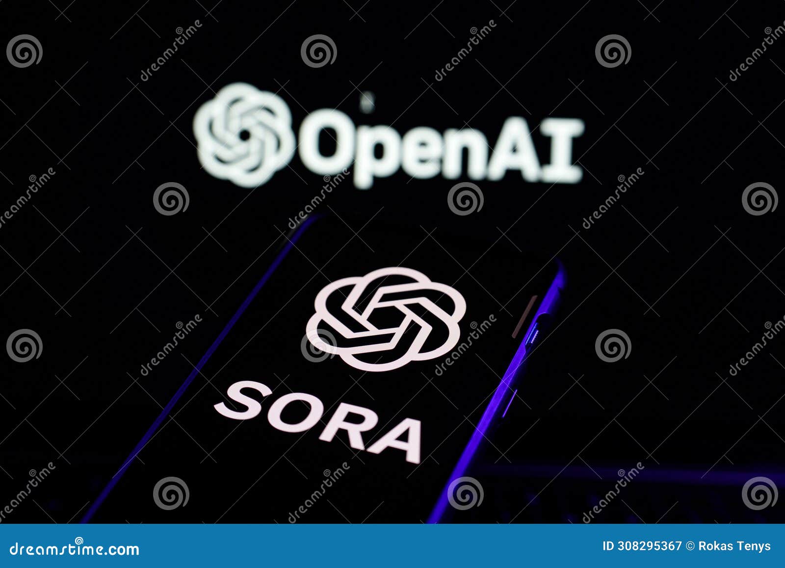 Sora OpenAi New Text To Video AI Model. Sora and Openai Logo on Screen ... Sora OpenAi New Text To Video AI Model. Sora and Openai Logo on Screen ...